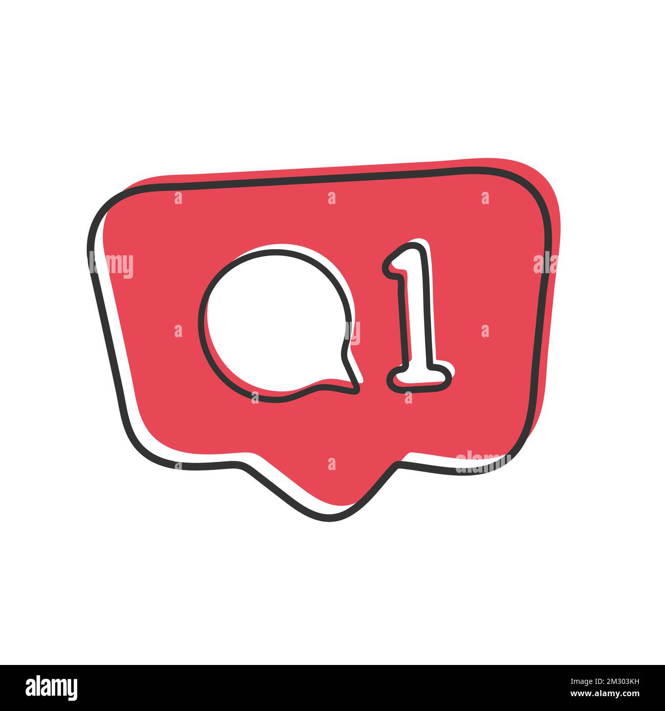 Follower notification symbol for application. new comment. Web app ...