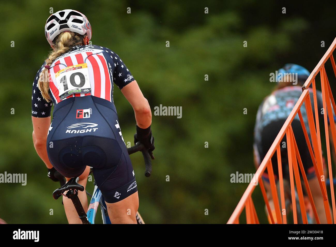 US Katie Compton pictured in action during the women's Jingle Cross ...