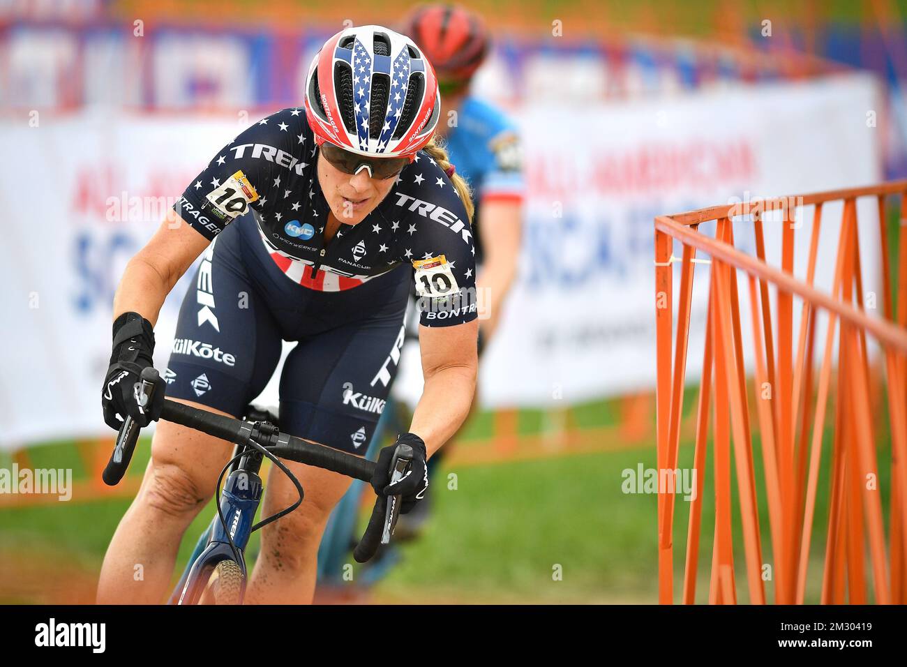 US Katie Compton pictured in action during the women's Jingle Cross ...