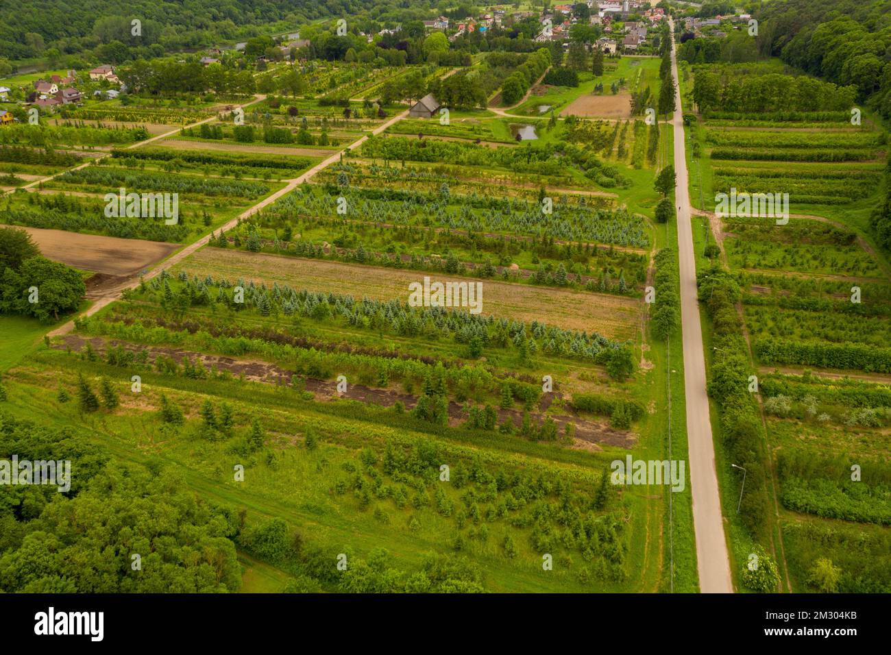 Drone photography rural gardens hi-res stock photography and images - Alamy