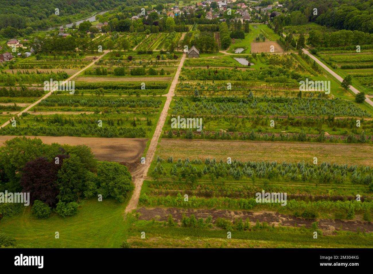 Drone photography rural gardens hi-res stock photography and images - Alamy