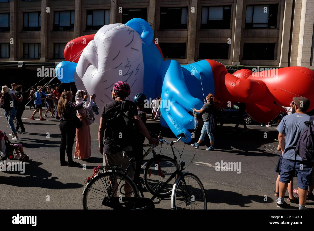 Illustration picture shows the Balloon's Day Parade, in the marge of ...