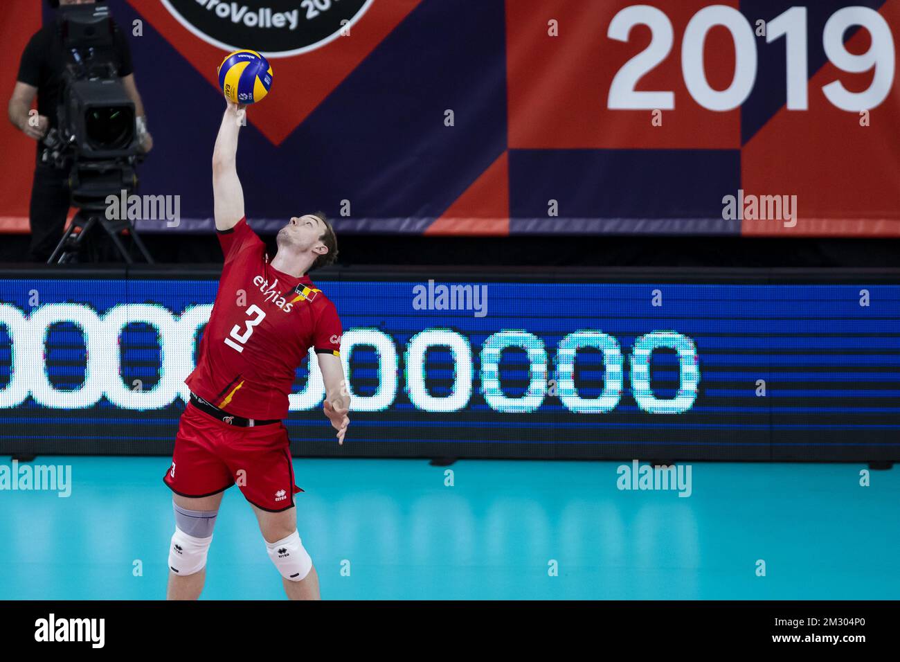 Belgium's Sam Deroo pictured in action during a group B game between ...