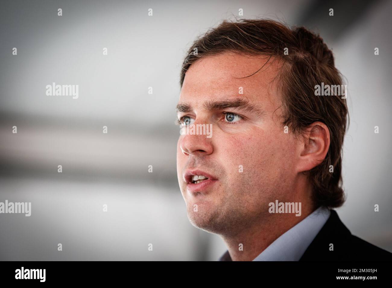 Gent's Mayor Mathias De Clercq pictured during the presentation of the ...