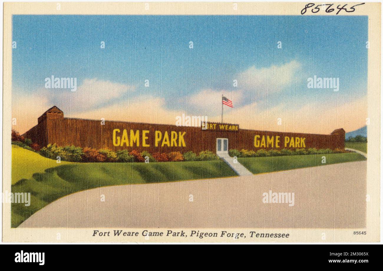 Fort Weare Game Park, Pigeon Forge, Tennessee , Tichnor Brothers ...