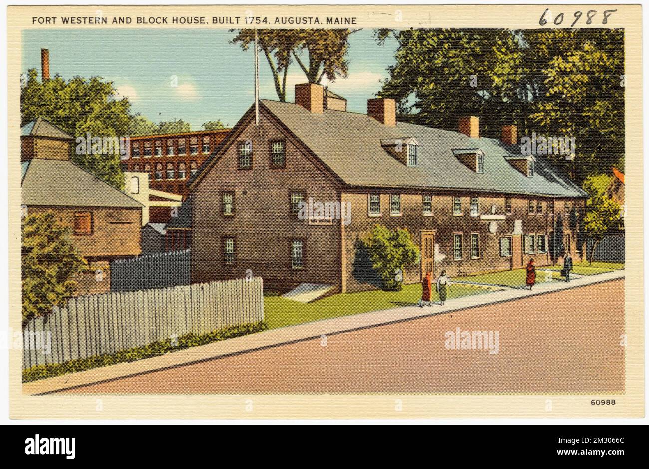 Fort Western and Block House, built 1754, Augusta, Maine , Houses ...