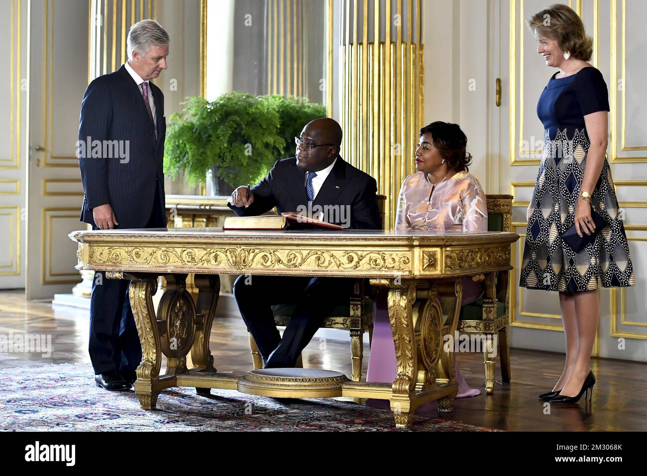 King Philippe - Filip of Belgium, DRC Congo President Felix Tshisekedi ...