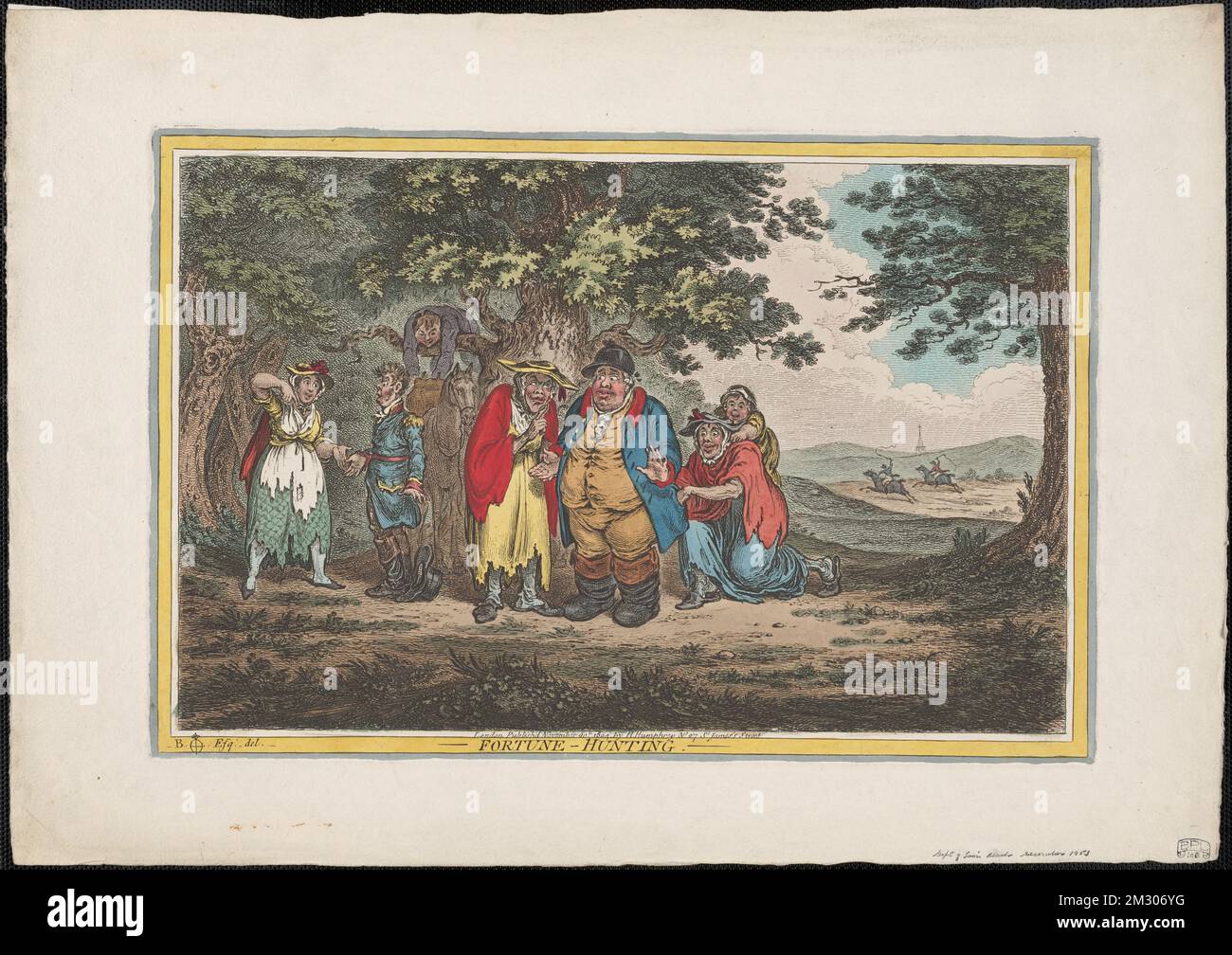 Fortune-hunting , Nomads, Hunters, Fortune telling. James Gillray (1756 ...
