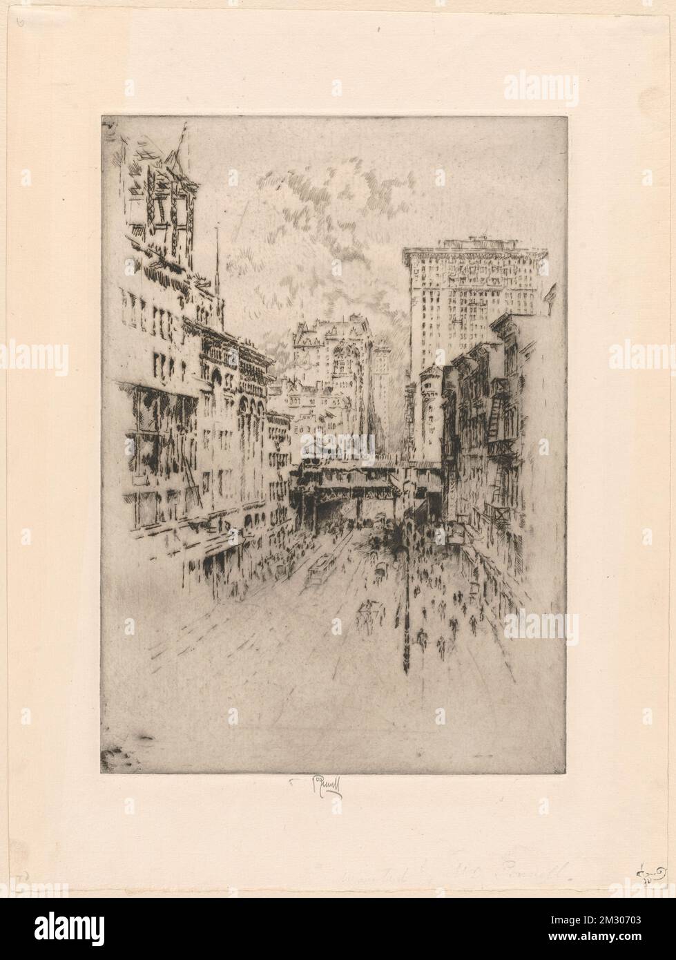 Forty-second Street , Skyscrapers, Cities & towns, Streets, Railroad ...