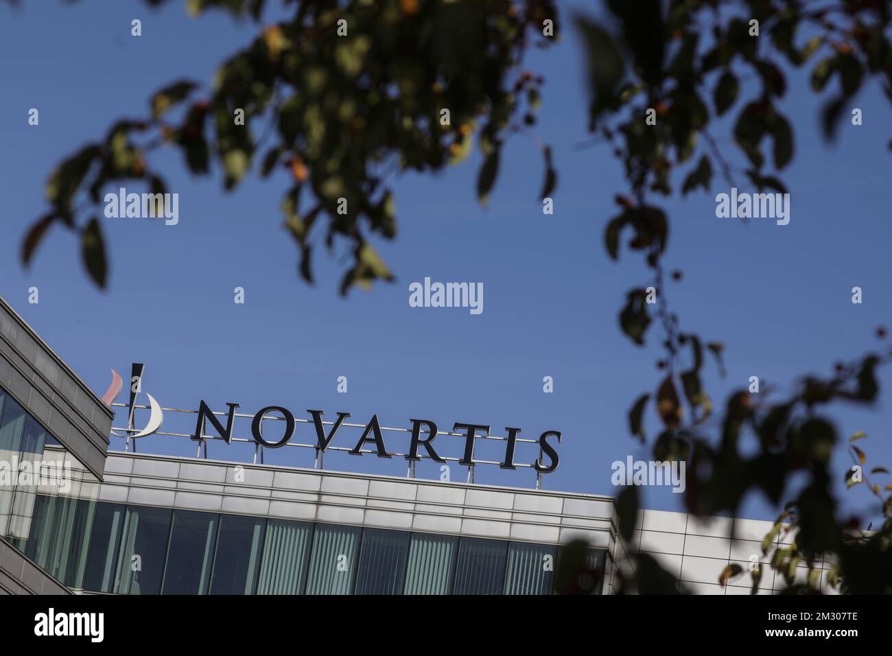 Illustration picture shows the Novartis Belgium headquarters in ...
