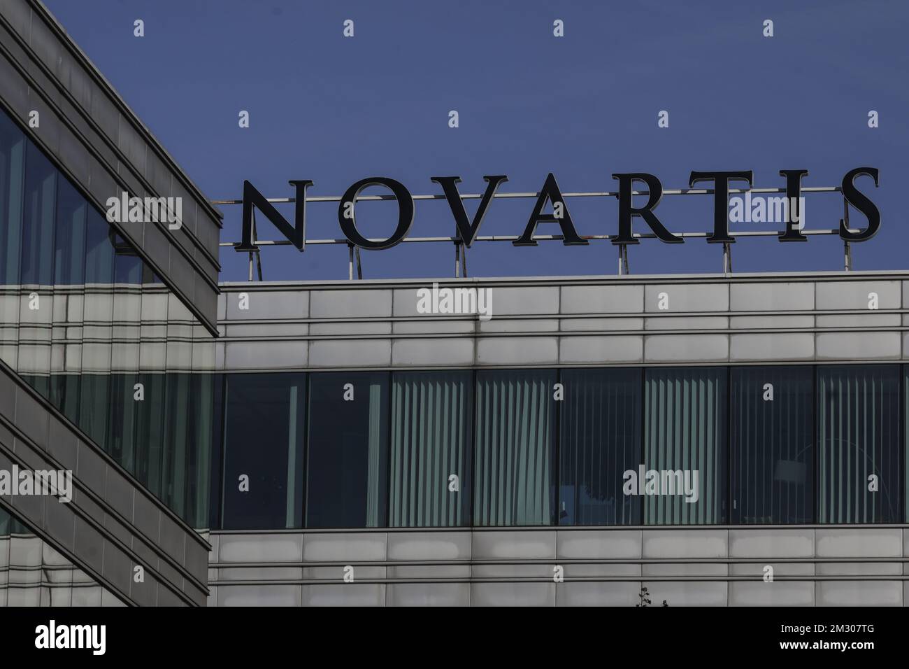 Illustration picture shows the Novartis Belgium headquarters in ...