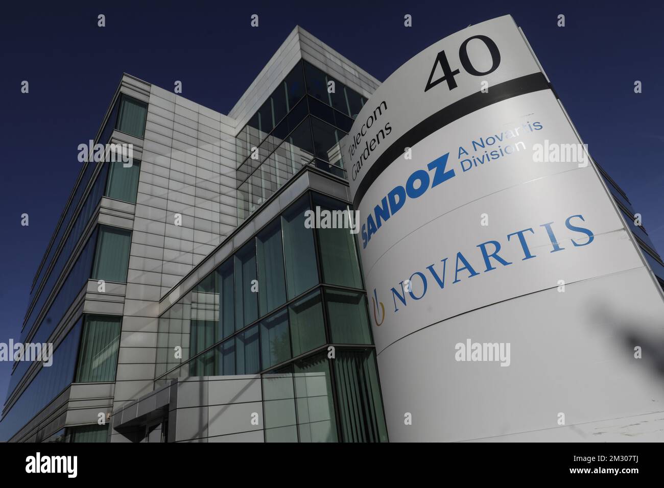 Illustration picture shows the Novartis Belgium headquarters in ...