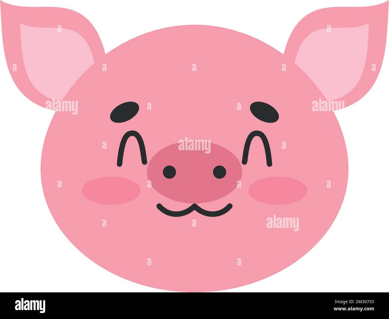 pig head animal Stock Vector Image & Art - Alamy