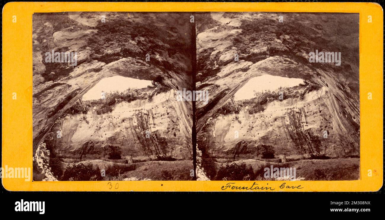 Fountain cave (looking out.) , Caves Stock Photo - Alamy