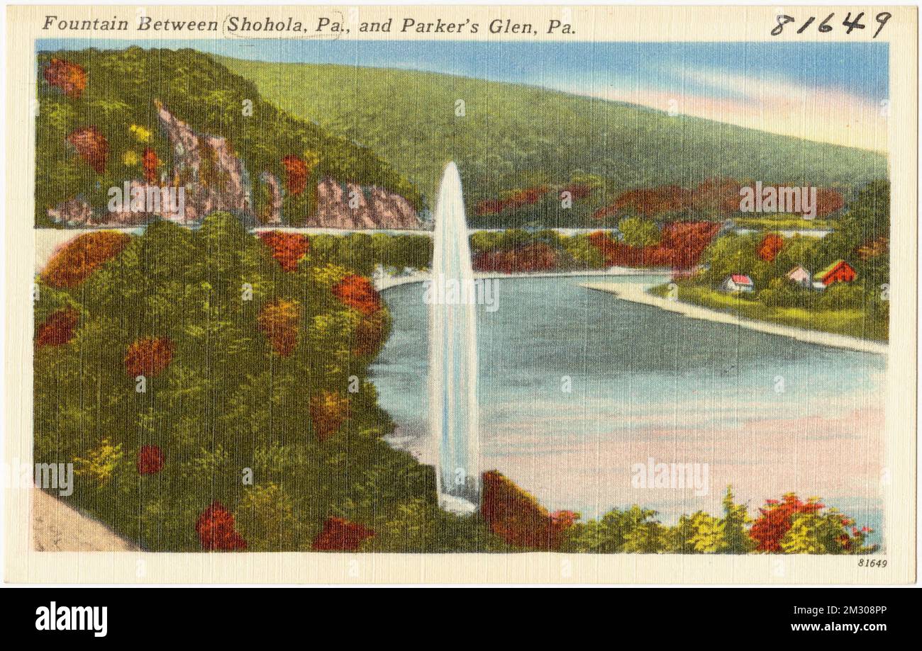 Fountain between Shohola, Pa., and Parker's Glen, Pa. , Tichnor ...