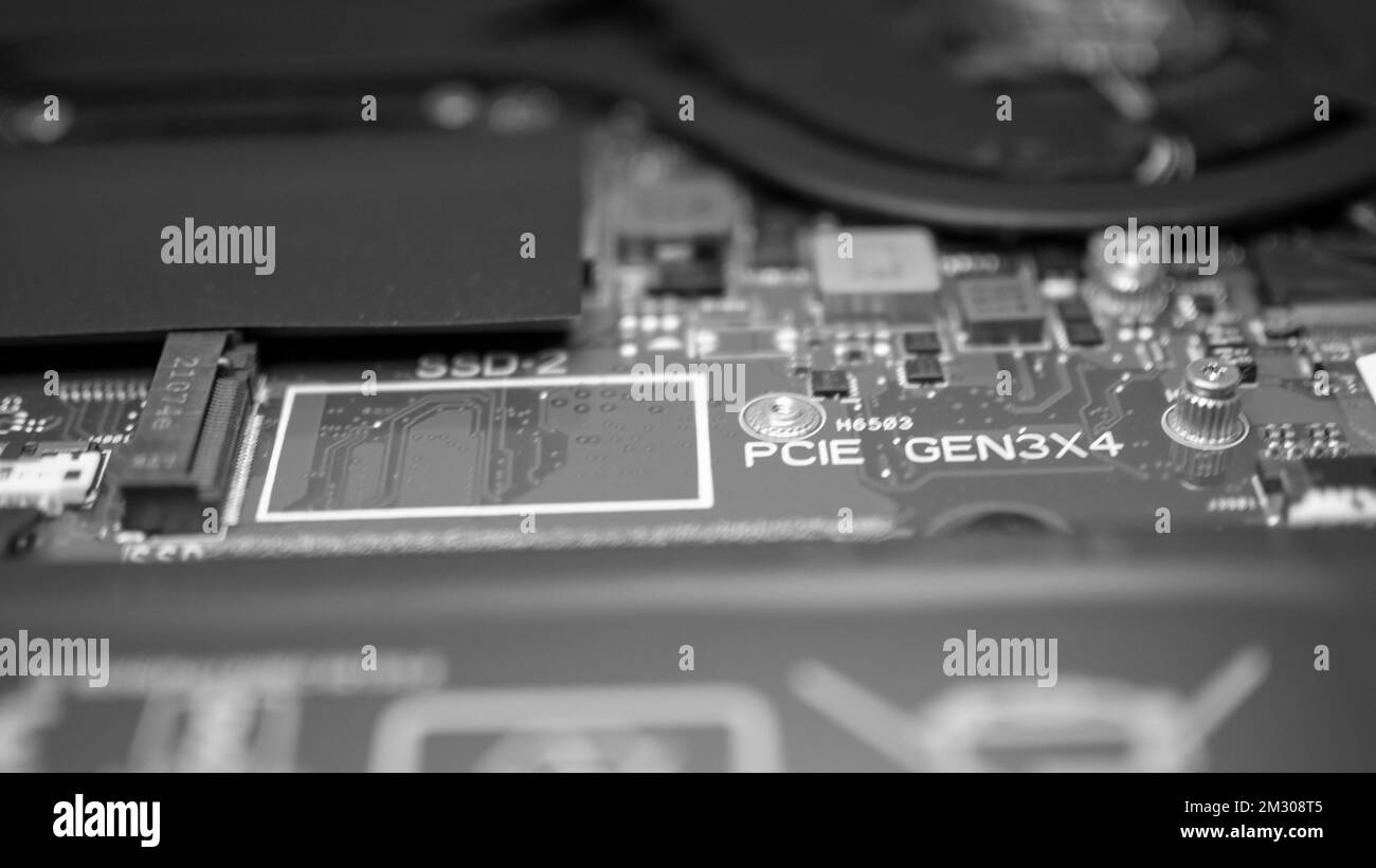 Circuit board with resistors microchips and electronic components ... Circuit board with resistors microchips and electronic components ...