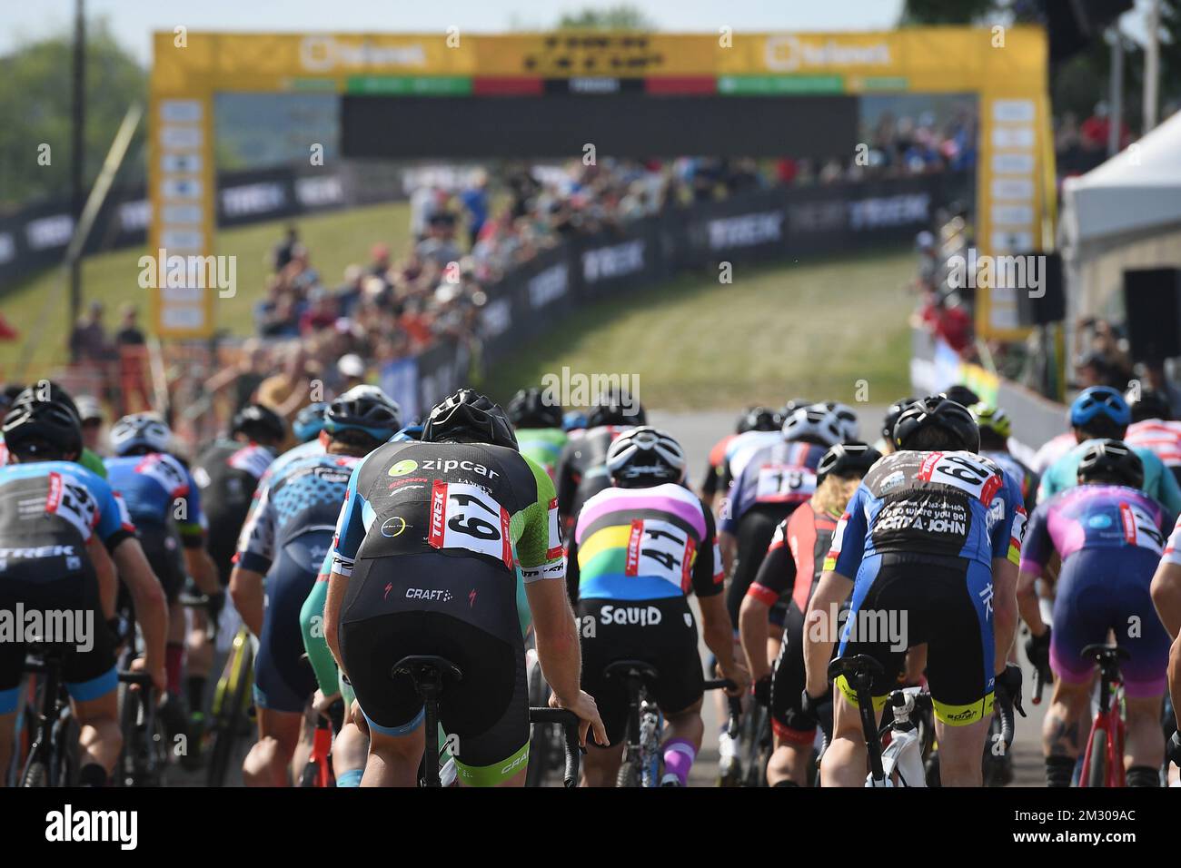 Illustration picture taken during the men elite race at the Trek CX Cup ...