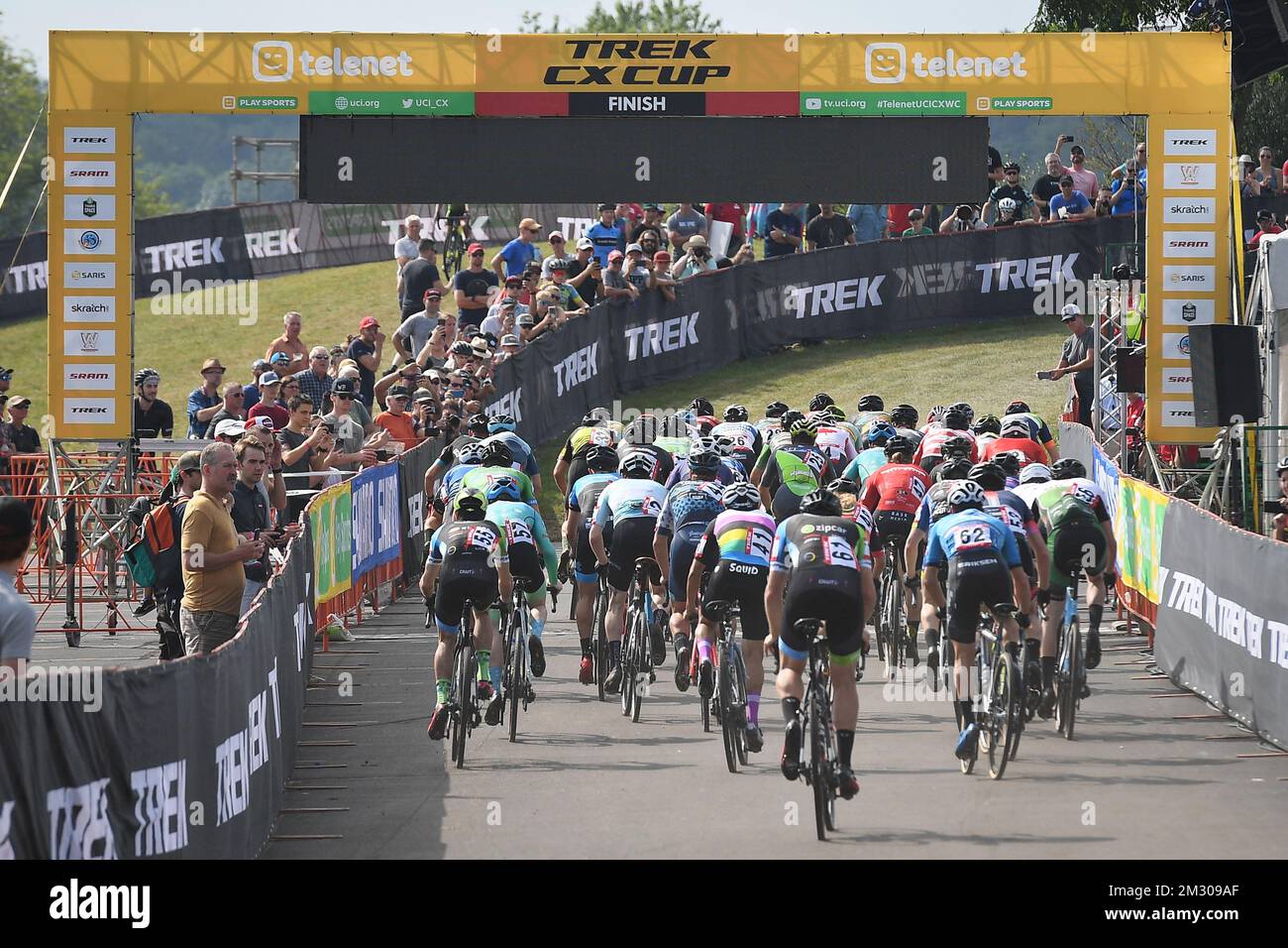 Illustration picture taken during the men elite race at the Trek CX Cup ...