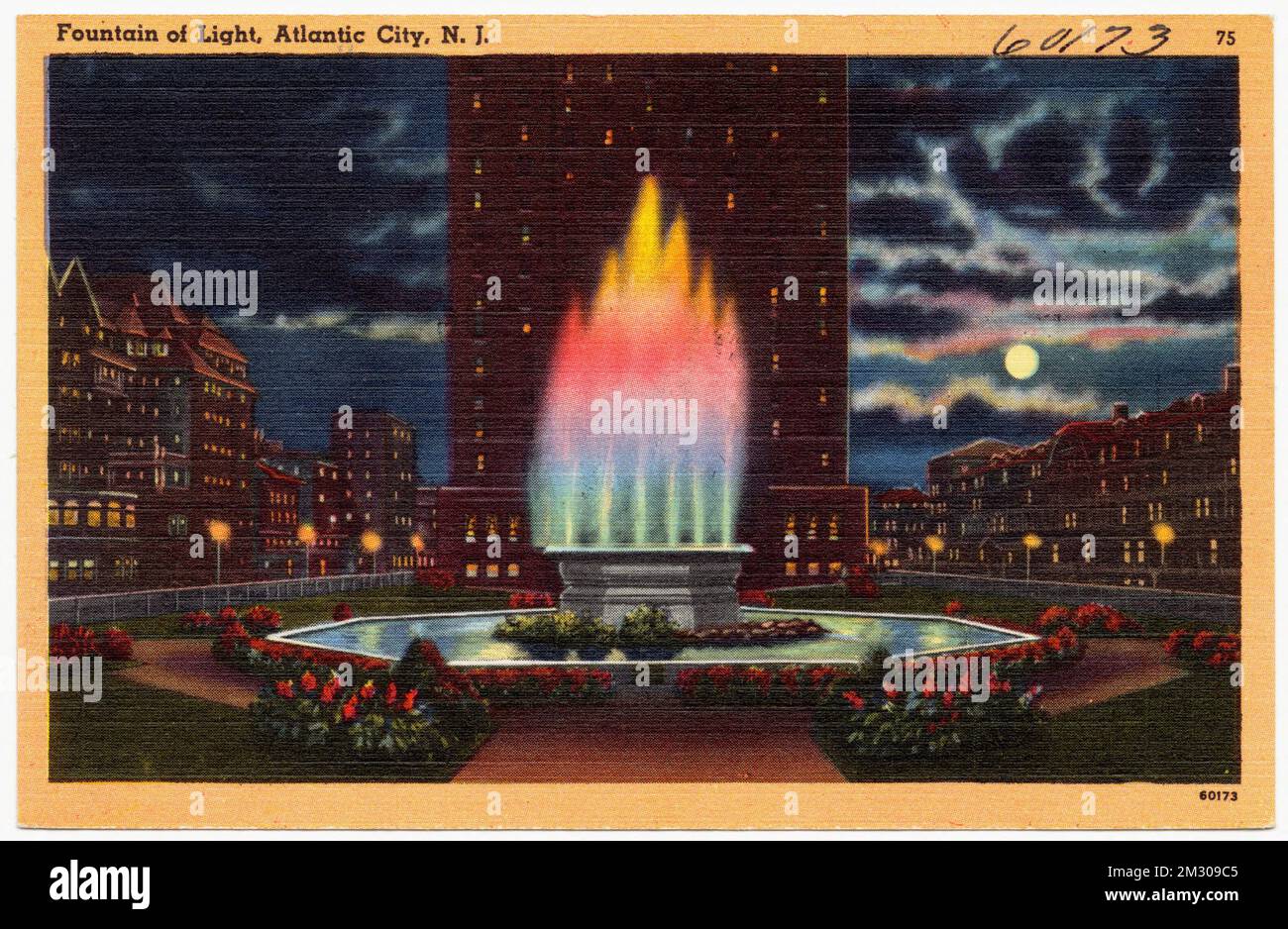 Fountain of light, Atlantic City, N.J. , Parks, Tichnor Brothers ...