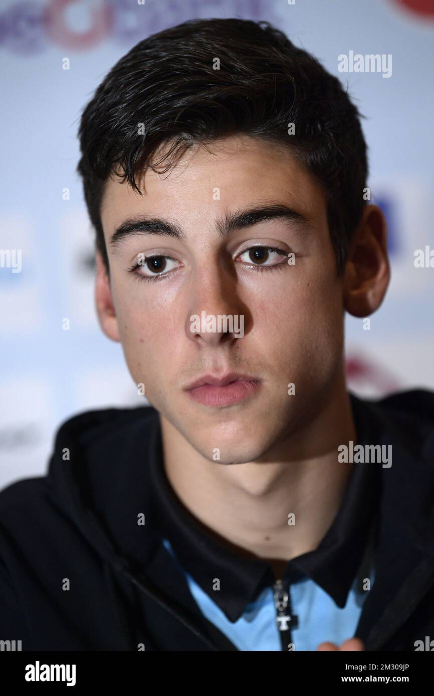 Belgian Lars Van Ryckeghem pictured during a press conference ahead of ...