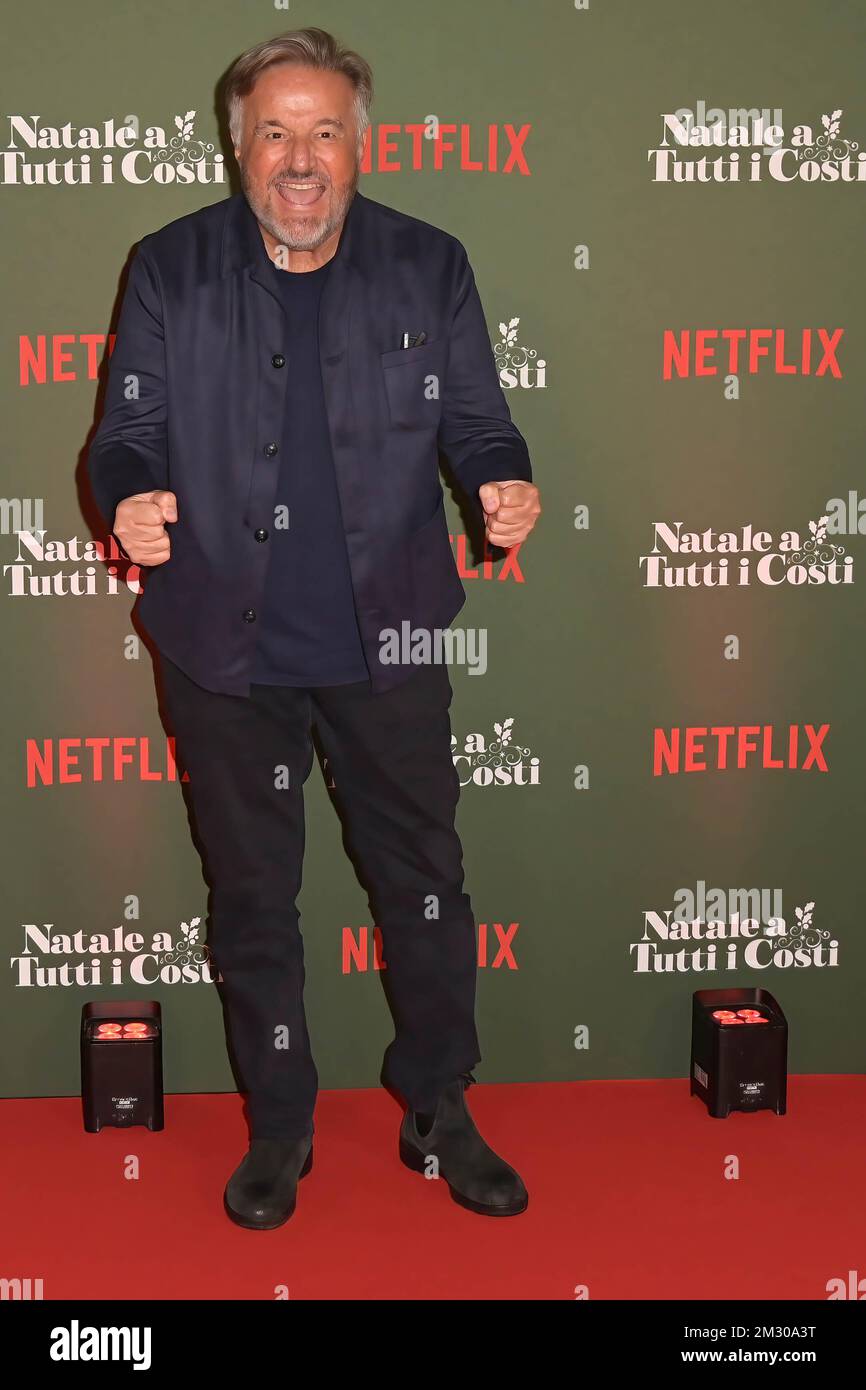 Christian De Sica attends the photocall of the movie "Natale a tutti i ...
