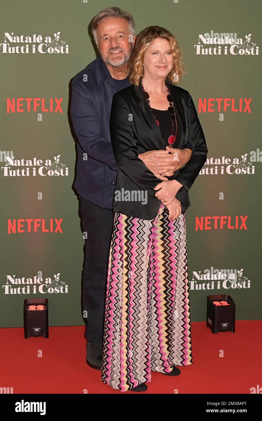 Rome, Italy. 14th Dec, 2022. Christian De Sica (l) and Angela ...