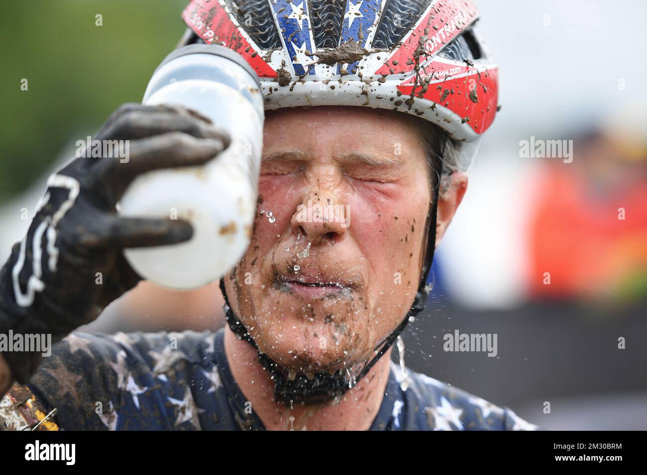 US Katie Compton pictured after the women elite race at the UCI World ...