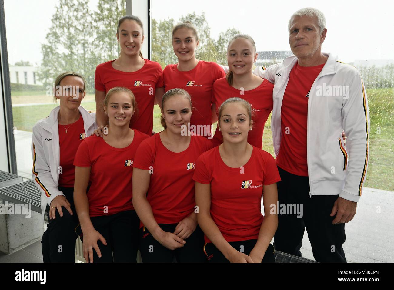 Belgian Women Gymnastics team coach Marjorie Heuls, Belgium gymnast ...