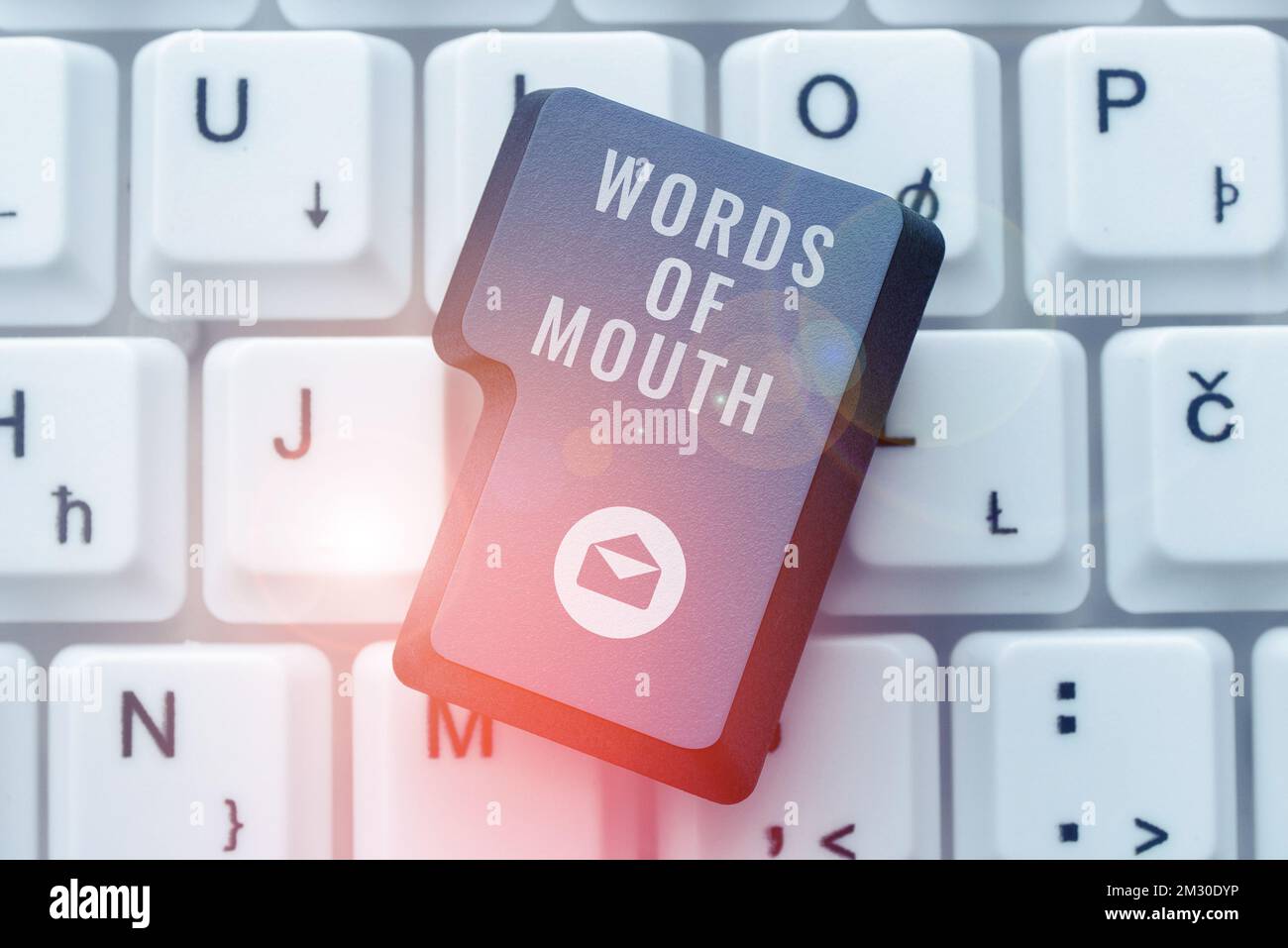 Text sign showing Words Of Mouth. Concept meaning simple statement can ...