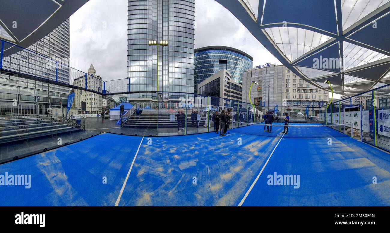 Illustration picture shows the inauguration of the World Padel Tour ...