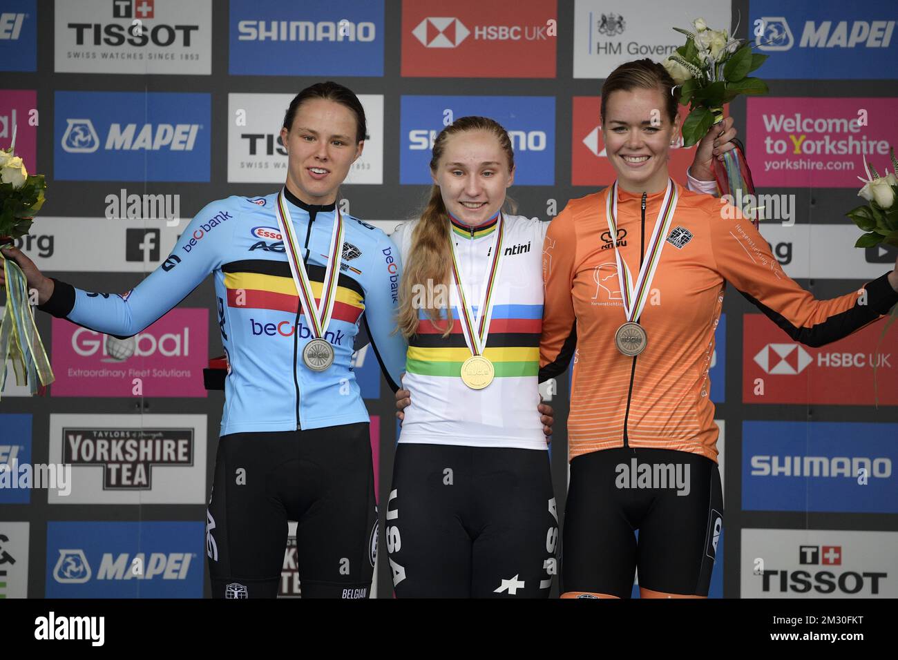Belgian Julie De Wilde, American Megan Jastrab and Dutch Lieke Nooijen ...