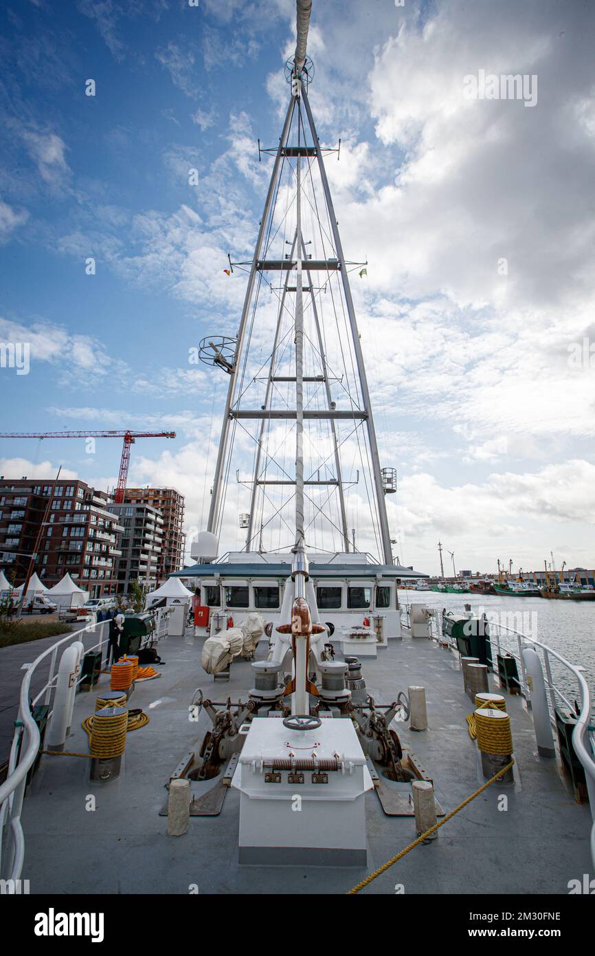Illustration picture shows the 'Rainbow Warrior III' yacht of climate ...
