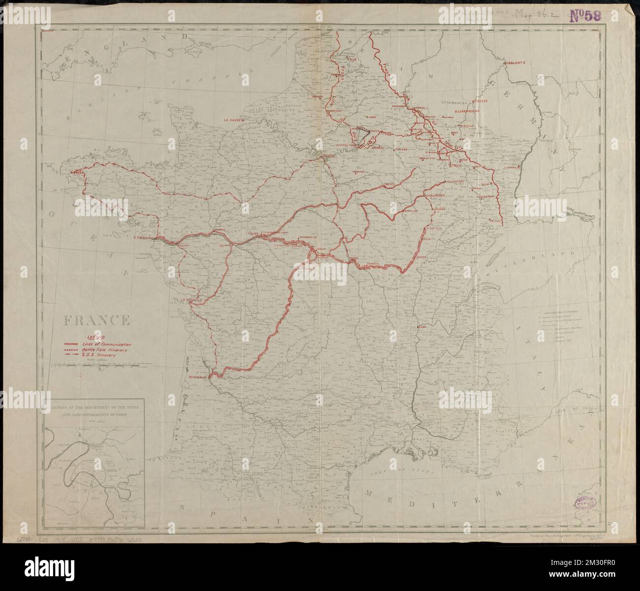 France , World War, 1914-1918, Maps, France, Maps Norman B. Leventhal ...
