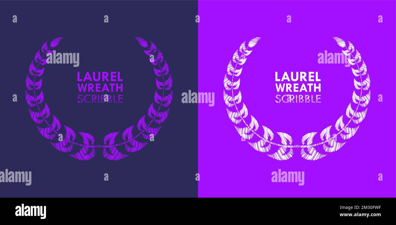 Laurel wreath vector art hi-res stock photography and images - Alamy