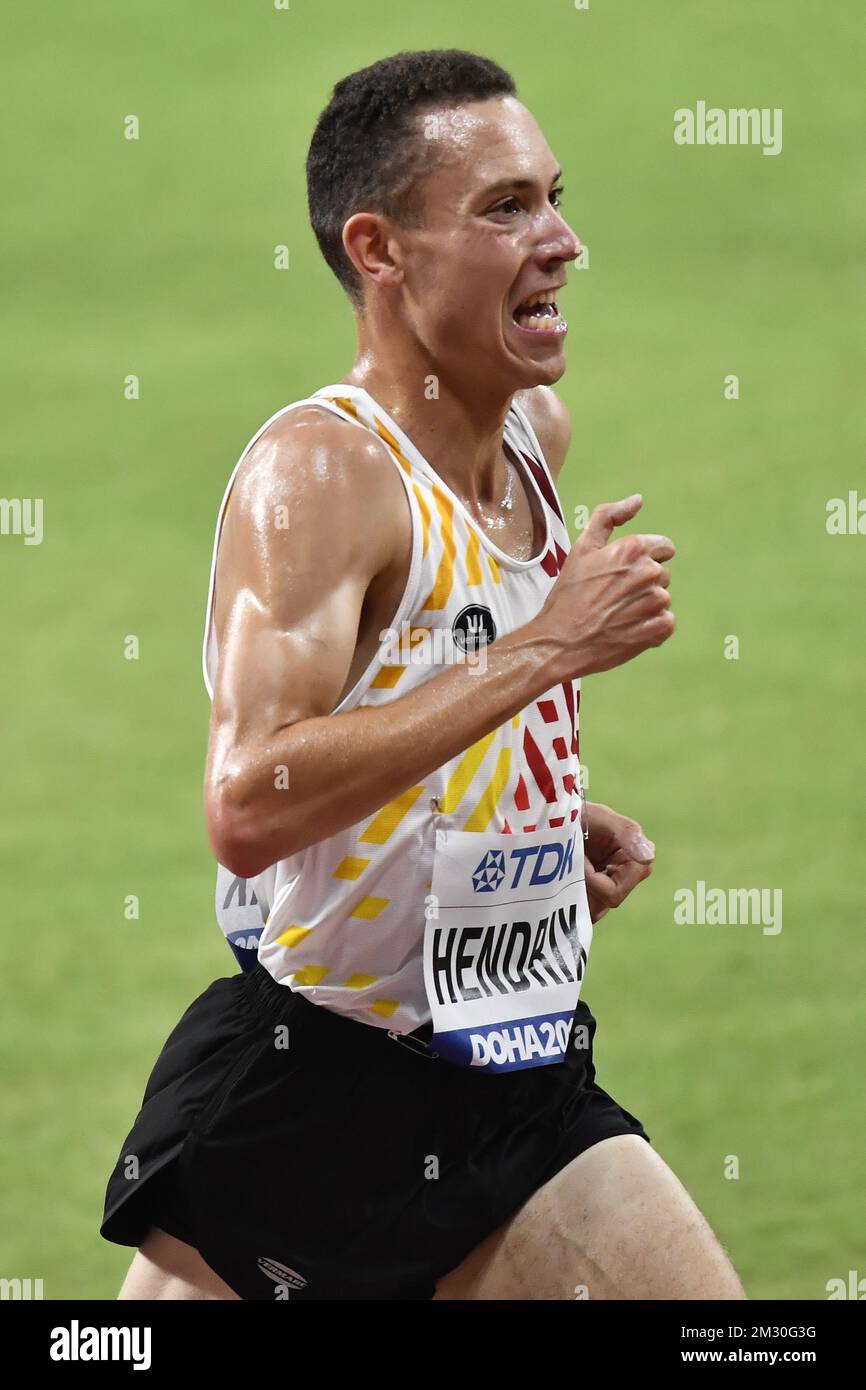 Belgian Robin Hendrix pictured in action during heats of the men's ...