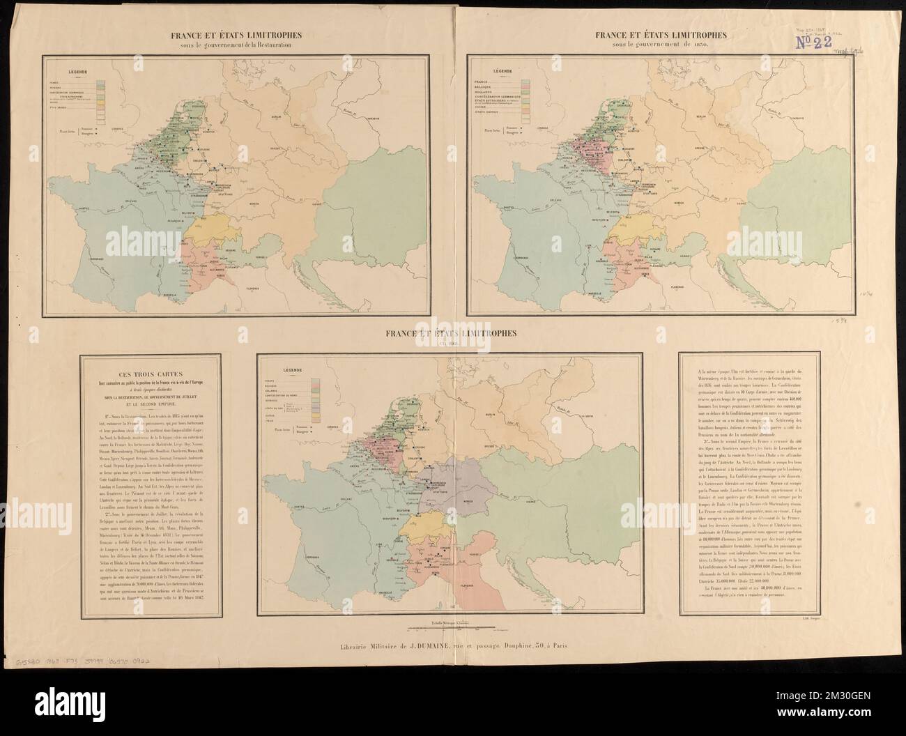 France et états limitrophes , Fortification, Europe, Maps ...