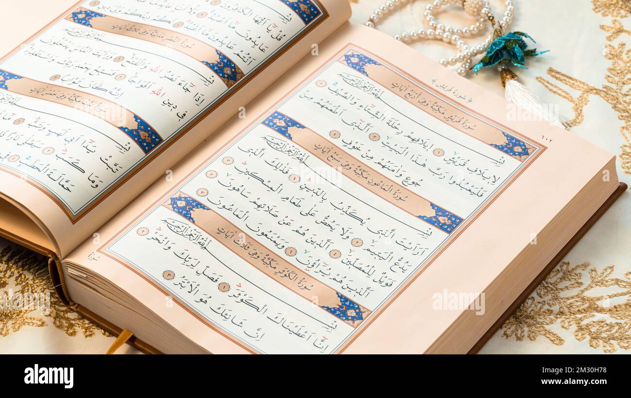 The Holy Quran. Holy book Quran. Islamic background Stock Photo - Alamy