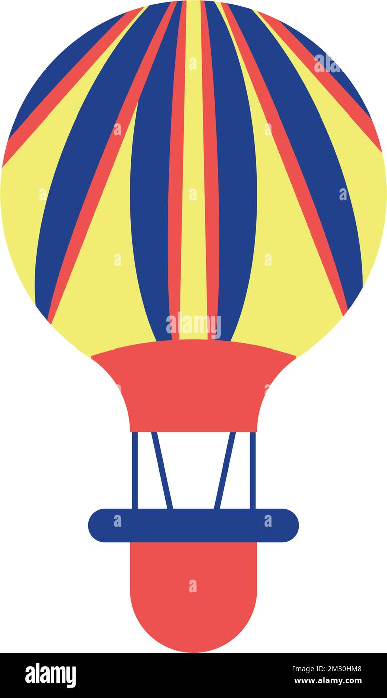 Isolated air balloon amusement park icon Vector illustration Stock ...