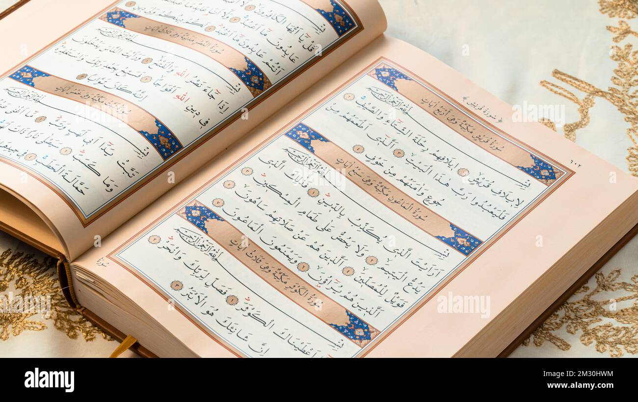 The Holy Quran. Holy book Quran. Islamic background Stock Photo - Alamy