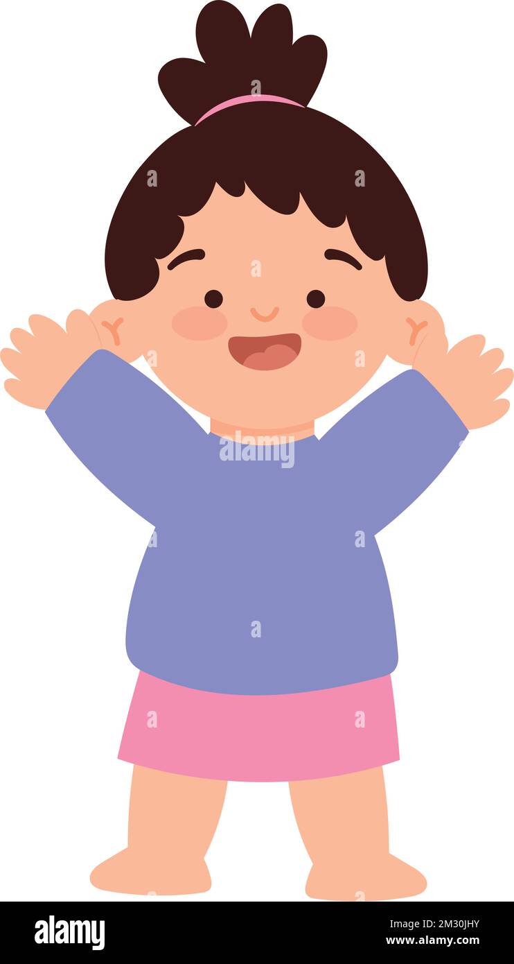 baby girl character Stock Vector Image & Art - Alamy