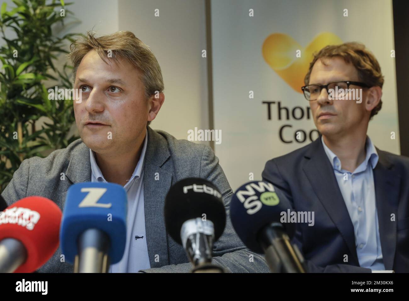 Thomas Cook member of the board Laurent Allardin and Thomas Cook CEO ...
