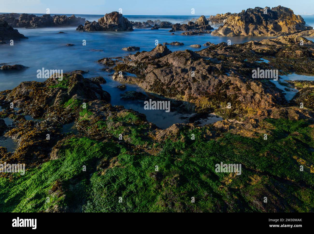 long exposure at the ocean in Mindelo north of Portugal Stock Photo - Alamy