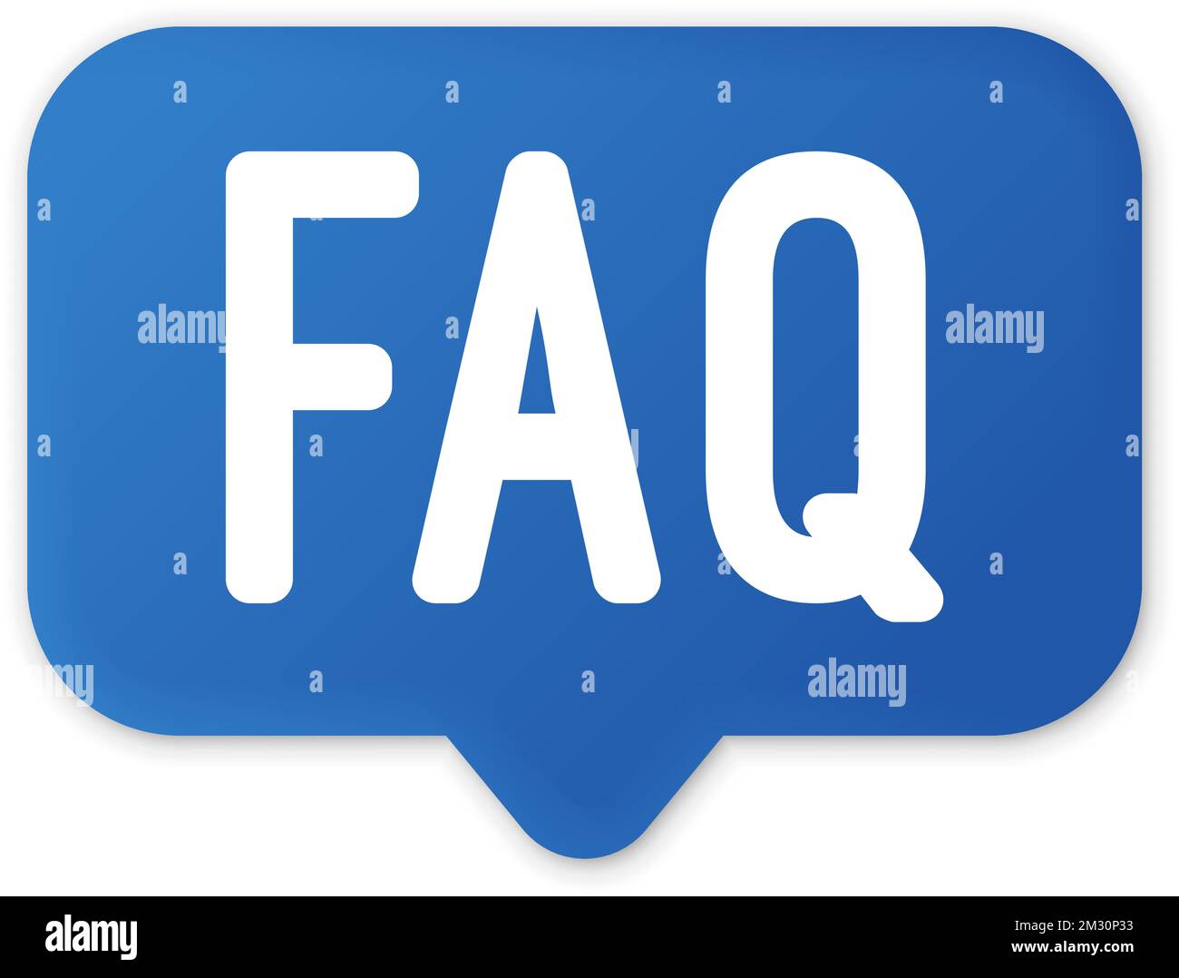 Frequently ask question, word faq in speech bubble EPS 10 Stock Vector ...