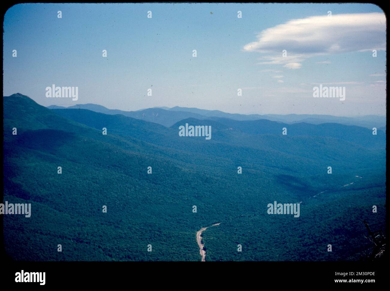Franconia Notch from Cannon Mountain , Mountains, Passes Landforms ...