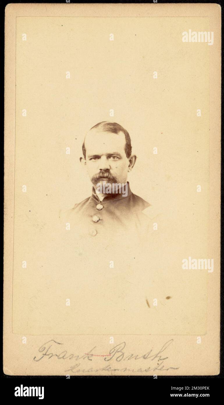 Frank Bush, quartermaster , Military personnel, Carte de Visite ...
