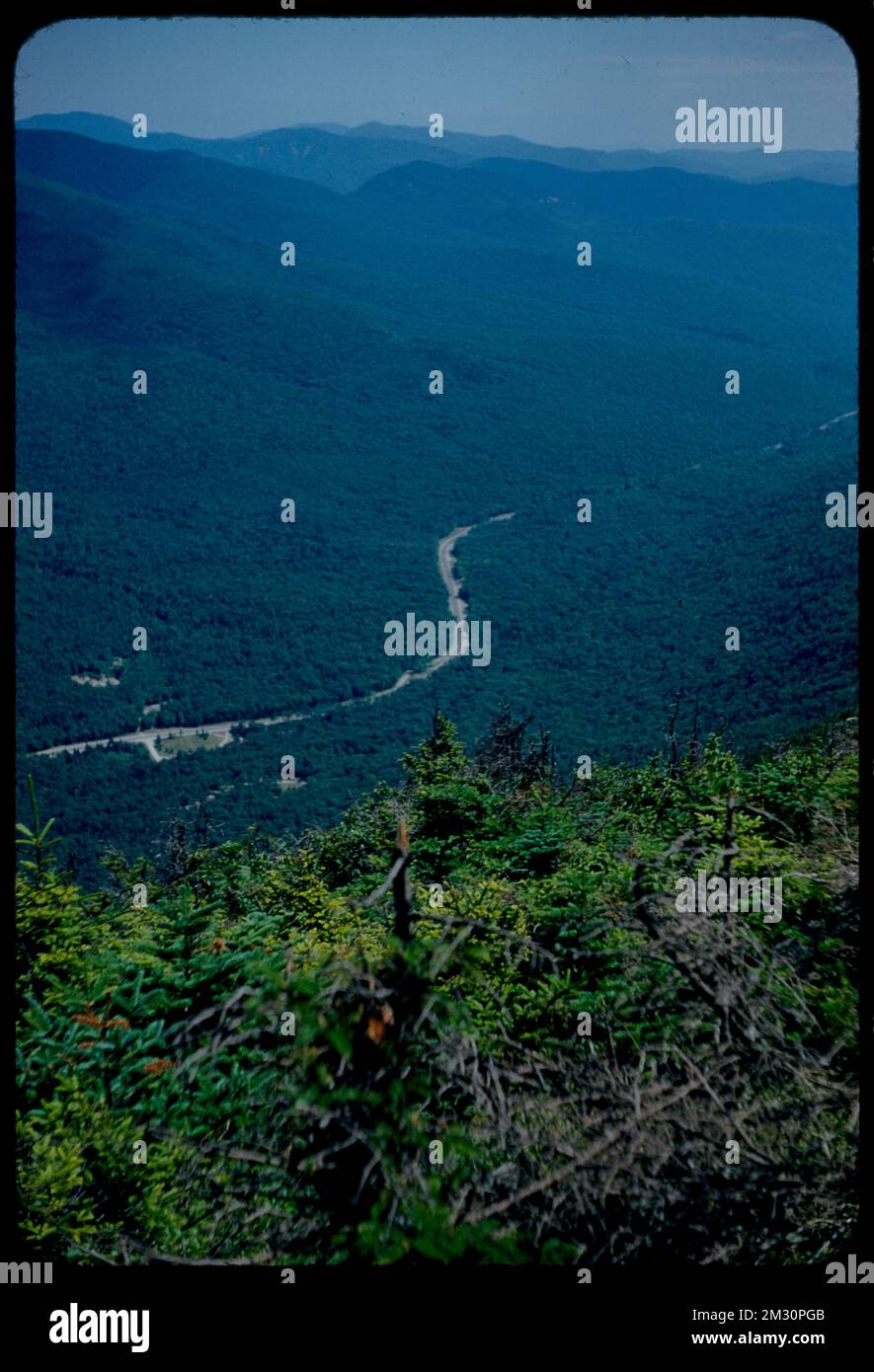 Franconia Notch from Cannon Mountain , Mountains, Passes Landforms ...