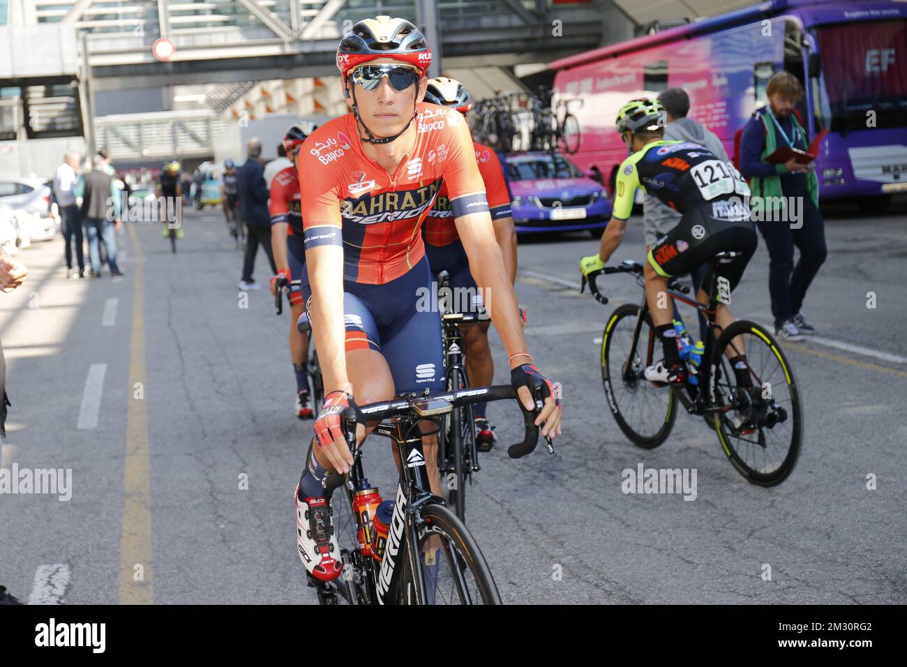 Belgian Dylan Teuns of Bahrain-Merida pictured during the 102nd Giro ...