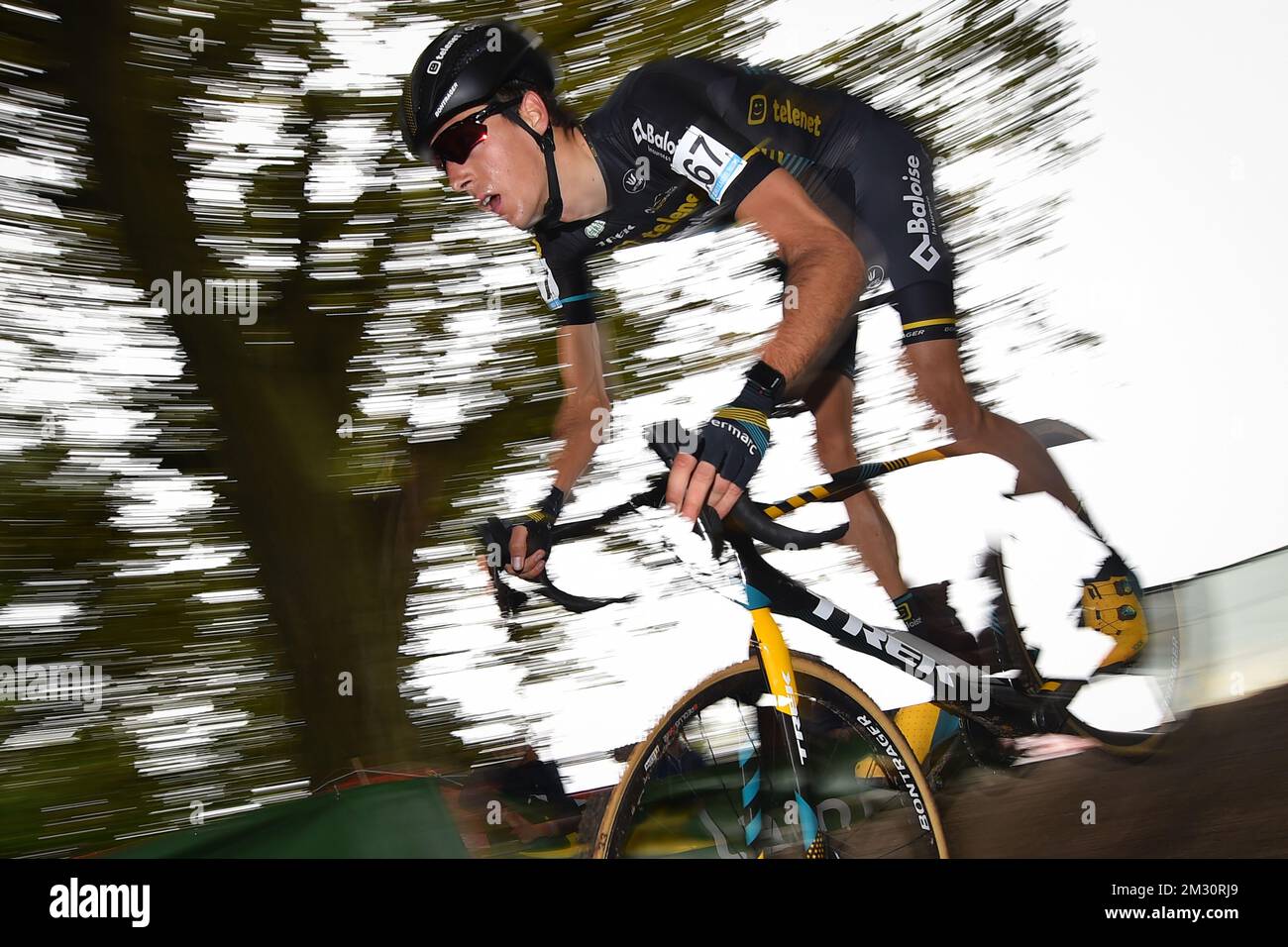 Belgian Nicolas Cleppe pictured in action during the men's elite race ...