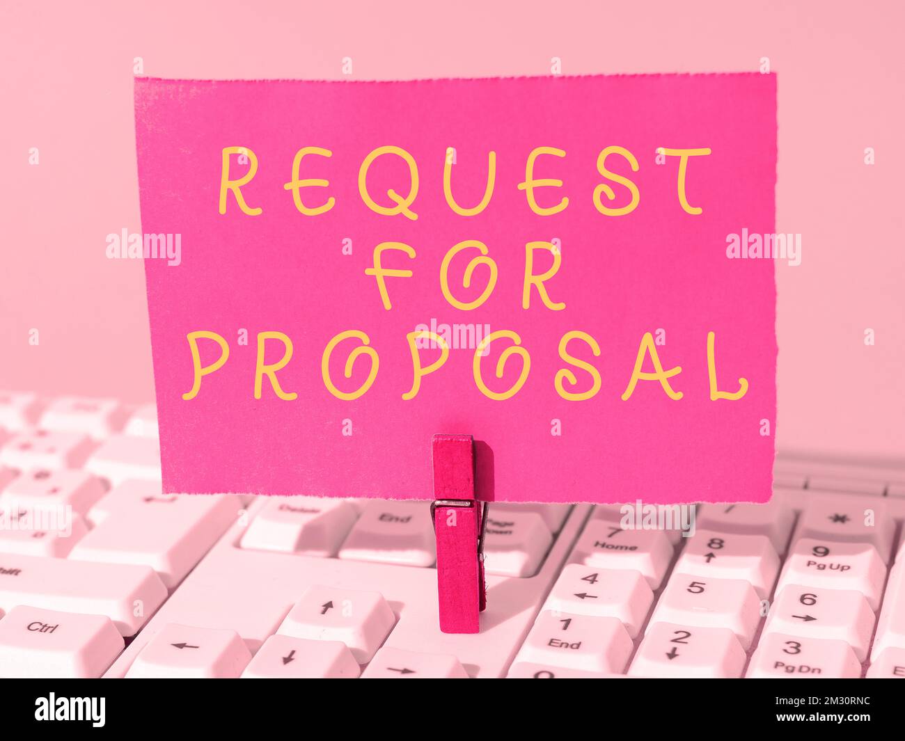 Handwriting text Request For Proposal. Business overview document ...