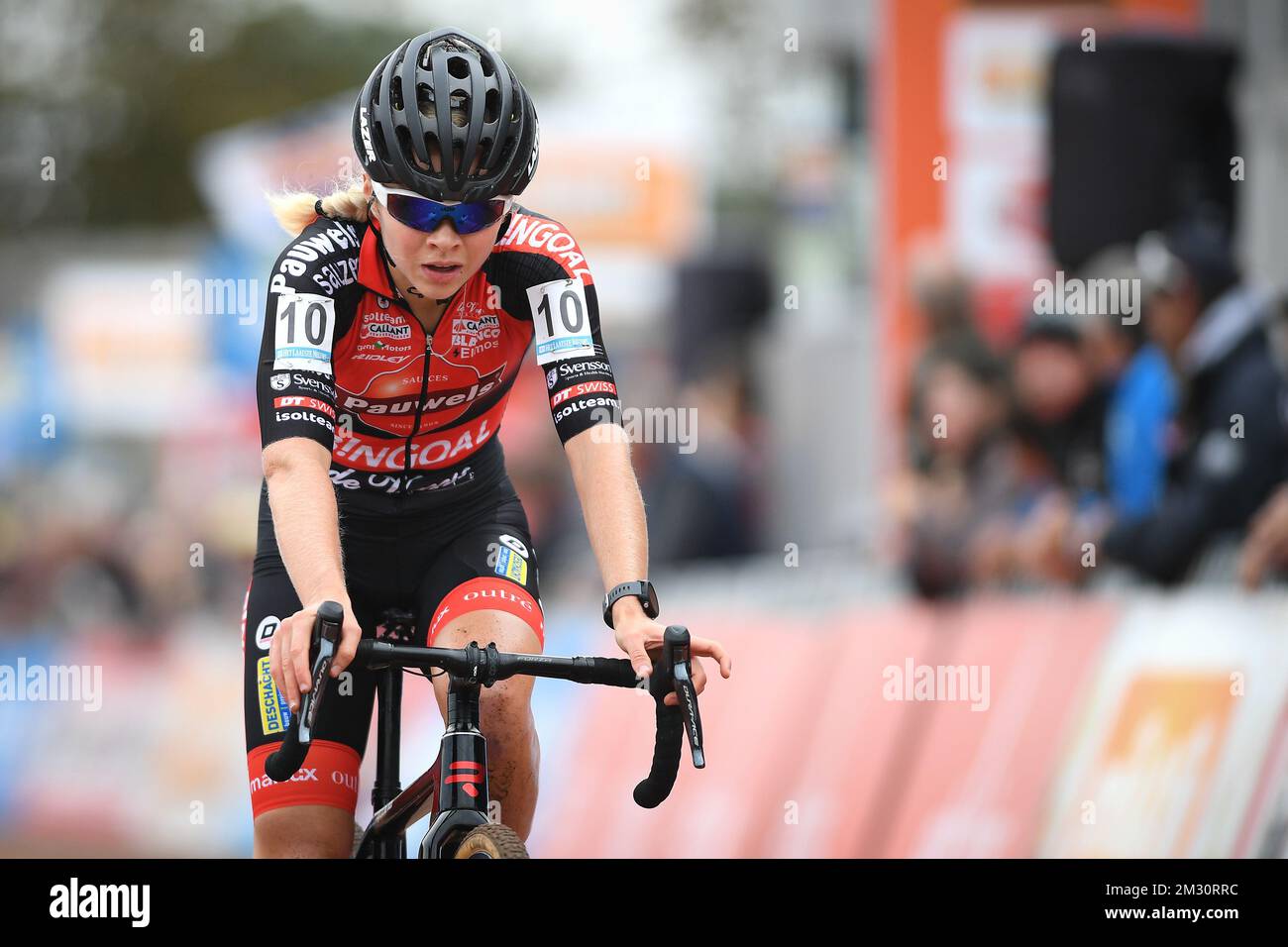Belgian Laura Verdonschot pictured in action during the women's elite ...